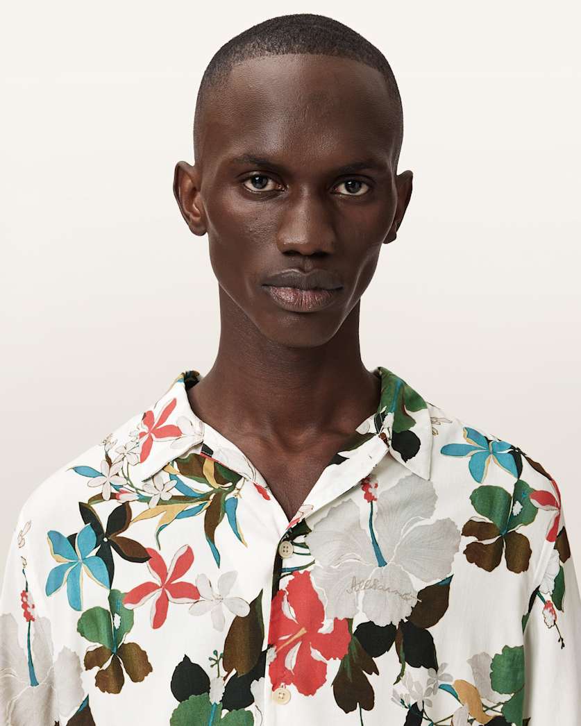 Koh Chang Oversized Shirt Off White | ALLSAINTS